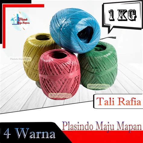 Jual Tali Plastik 1kg Full Tali Rafia 1kg Full Tali Hitam Tali