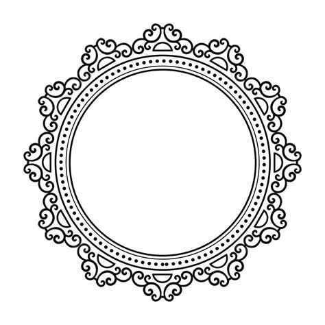 원 경계 소용돌이 화려한 원 테두리 원 프레임 Png 일러스트 및 Psd 이미지 무료 다운로드 Pngtree