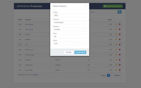 CRUD De Productos Con PHP MySQL JQuery AJAX