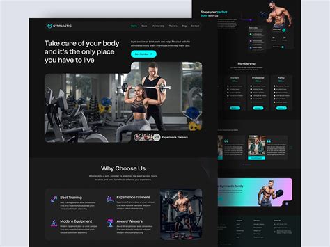 Gym Landing Page Ui Ui Design Uiux Design Behance