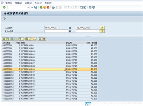 abap 选择屏幕上显示alv（仅限于简单报表） abap 选择屏幕与alv同屏 csdn博客