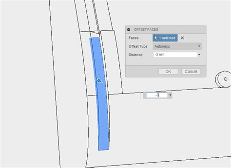 solved offset face evenly on a curved surface autodesk community