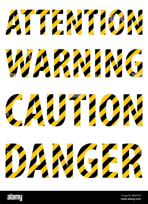 Caution Tape Font Caution Police Tape Stock Illustrations 5621