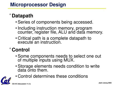 Ppt Microprocessor Design Powerpoint Presentation Free Download Id