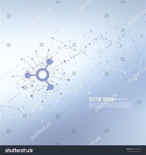 Array Dynamic Moving Particles Node Molecule Stock Vector Royalty Free 533081278 Shutterstock