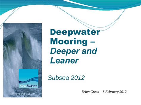 Pdf Deepwater Mooring â€“ Subsea Uk Dokumen Tips