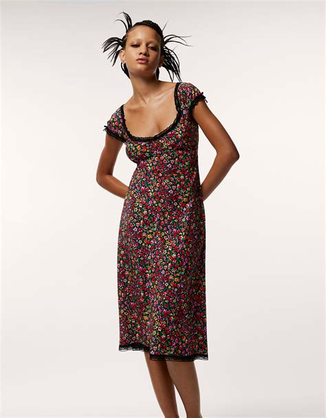 Betsey Johnson Flower Glitter Dress
