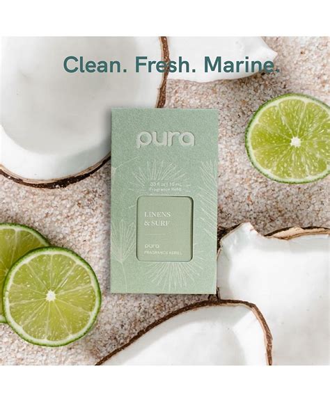 Pura Linens And Surf Smart Home Air Diffuser Fragrance Smart Home Scent Refill Up To 120 Hours