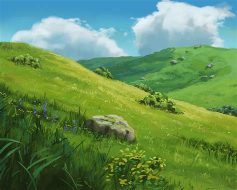 Ace Thar Grass Field Art Study