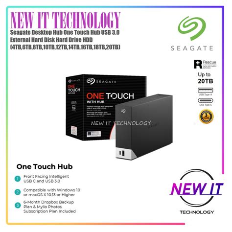 Seagate Desktop Hub One Touch Hub Usb 3 0 External Hard Disk Hard Drive Hdd 4tb 6tb 8tb 10tb