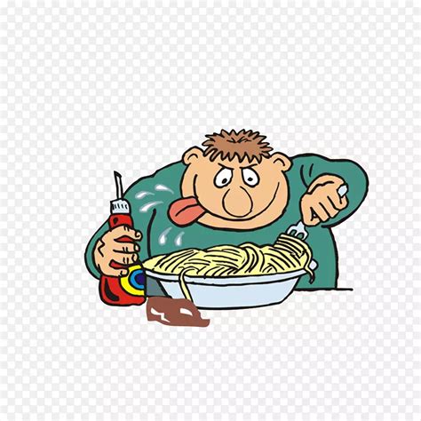 卡通男孩吃面png图片素材下载图片编号7579845 Png素材网