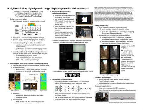 Pdf A High Resolution High Dynamic Range Display System For · A