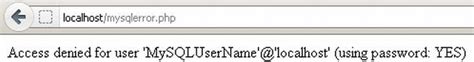 How To Use Mysql Error In Php