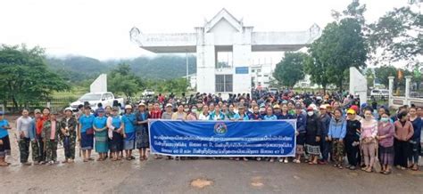 ແມ່ຍິງແຂວງອຸດົມໄຊ ສ້າງຂະບວນການອອກແຮງງານຕ້ອນຮັບວັນສຳຄັນຂອງຊາດ