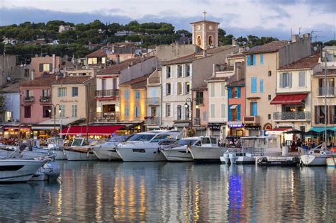 The Harbour At Cassis At Dusk Cassis Bouches Du Rhone Provence Alpes Cote Dazur France