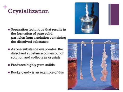 Crystallisation Method Of Separating Mixtures