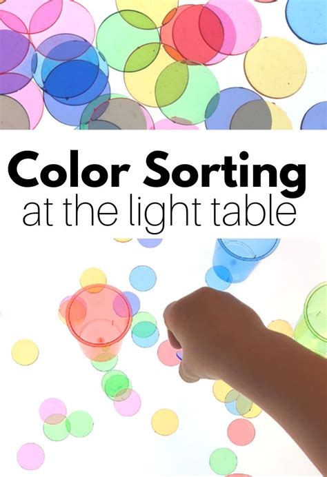 A Person Holding A Glass In Their Hand With The Text Color Sorting At The Light Table