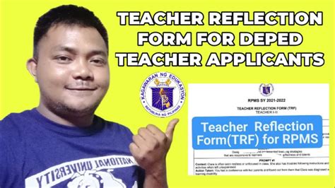 Teacher Reflection Form Trf Sample Ready Made Lesson 53 Off