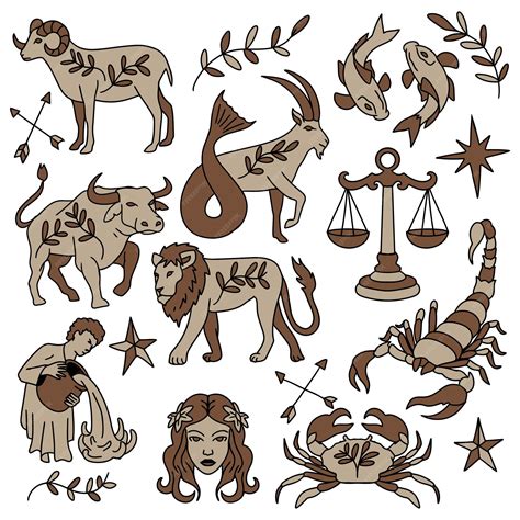 Premium Vector Zodiac Symbols