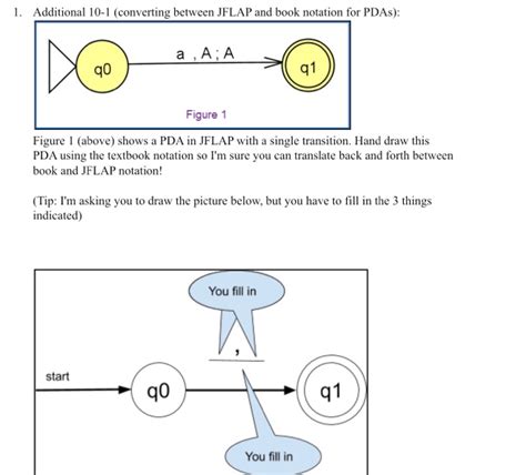 solved 1 additional 10 1 converting between jflap and book