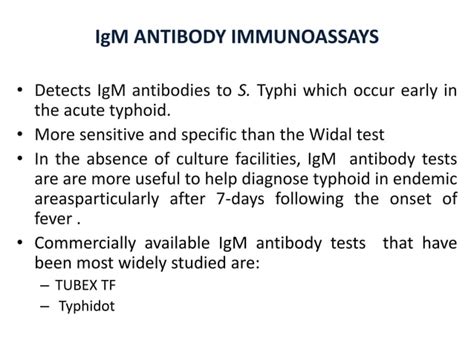 Serological Tests For The Diagnosis Of Salmonella Pptx Infectious