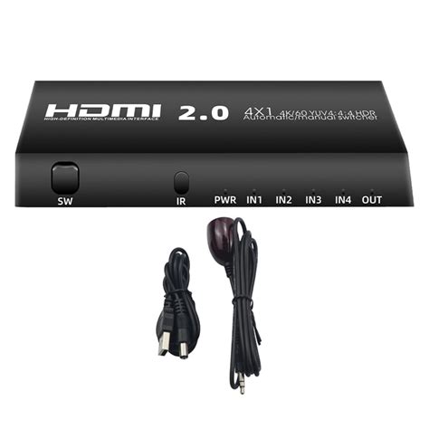 4x1 Hdmi Switch 4k 60hz 4 Port Hdmi Switch Box Wit Grandado