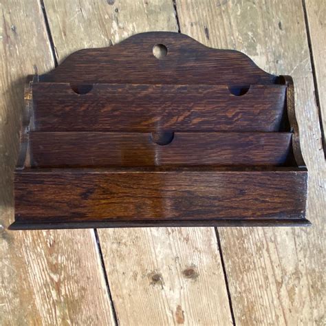 1920s Oak Letter Rack Briggs And Oliver