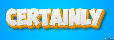 Certainly Text Effect And Logo Design Word