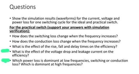 Solved Experiment 2 Ideal And Practical Switch