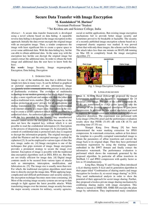 PDF Secure Data Transfer With Image Encryption