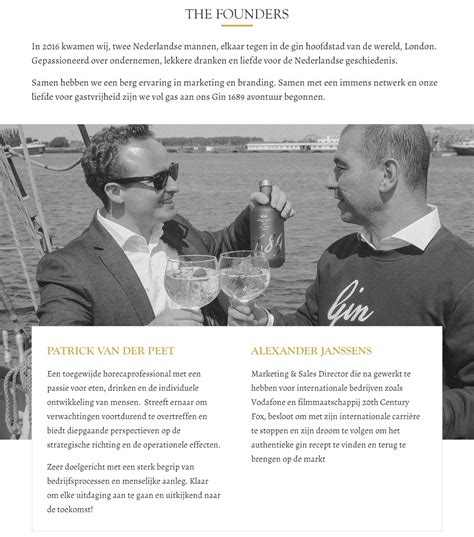 Word Mede Eigenaar Van Gin 1689 Alles Over Gin