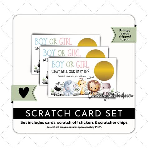 Gender Reveal Cards Gr005 Etsy