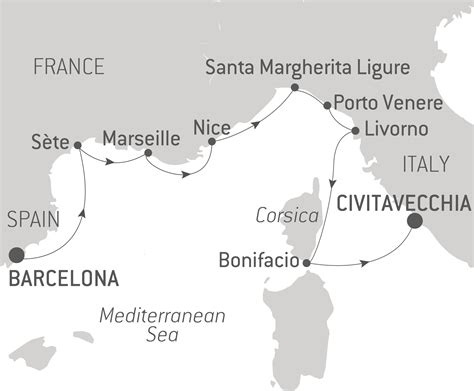 Map Of South Of France And Italian Riviera Adams Printable Map