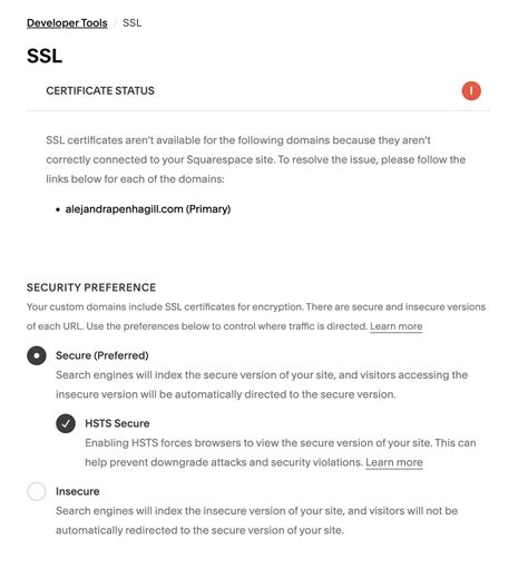 Persistent Problem With Ssl Certificates Unavailable Domains
