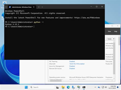 Windows Server 2025 Python Install Server World