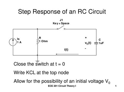 Ppt Step Response Of An Rc Circuit Powerpoint Presentation Free