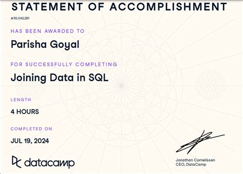 parisha goyal on linkedin sql businessanalytics datacamp