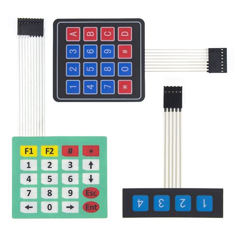 1 4 4 4 4 5 Matrix Array Matrix Keyboard 16 Key Membrane Switch Keypad For Arduino 1x4 4x4 4x5