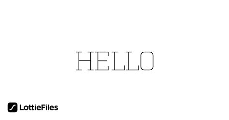 Free Hello Text Animation Animation By Mohiminul Islam Lottiefiles