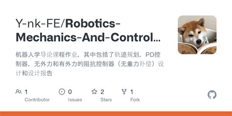 Github Y Nk Fe Robotics Mechanics And Control Assignment Pd