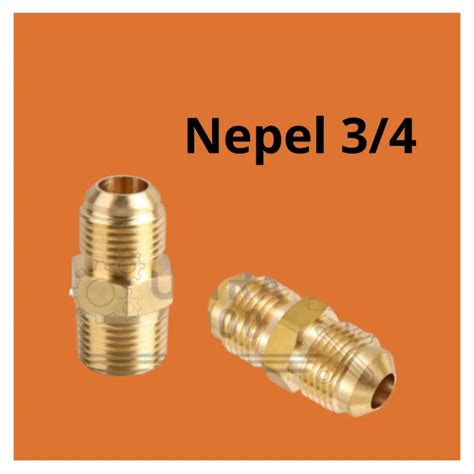 Double Nepel 34 Nepel Ac Mobil Angin Kompresor 14 Nepel Sambungan Selang Alat Alat Ac