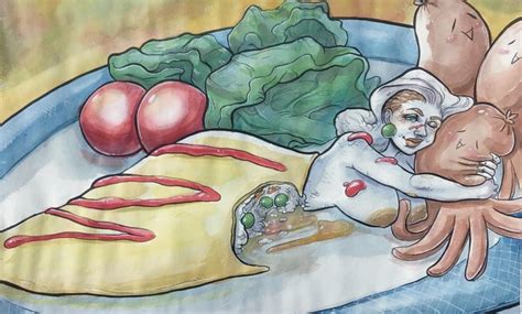 Omelette Rice Food Pinup Girl By Wyrmskin Hentai Foundry