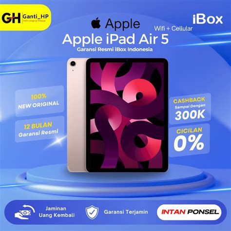 Jual Ipad Air Wifi Cellular New Ibox Gb Gb Garansi Resmi Ibox Tahun Shopee