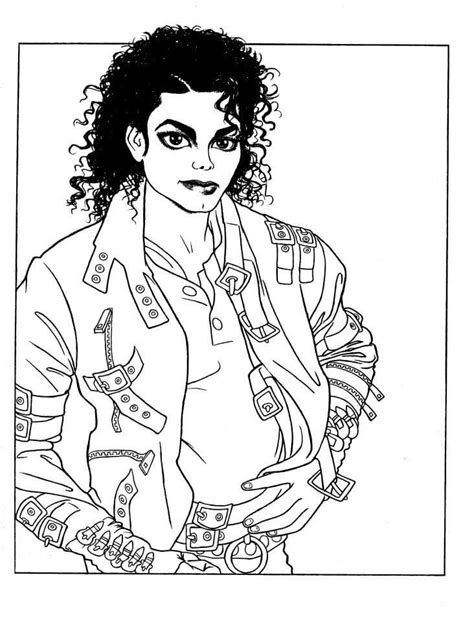 Dibujos De Michael Jackson Para Colorear E Imprimir Coloringonly Com