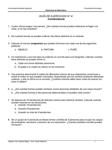 4 Combinatoria Descargar Gratis Pdf Combinatoria