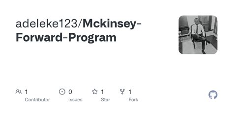 Github Adeleke123mckinsey Forward Program
