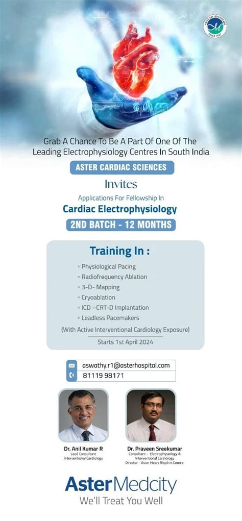 Shaik Masood Mohiddin On Linkedin Aster Medcity Kochi Invites