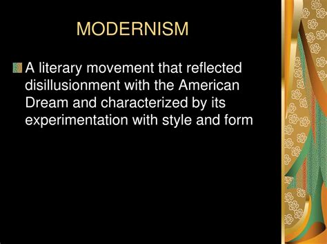 Ppt Modernism In American Literature Reflections And Rejections