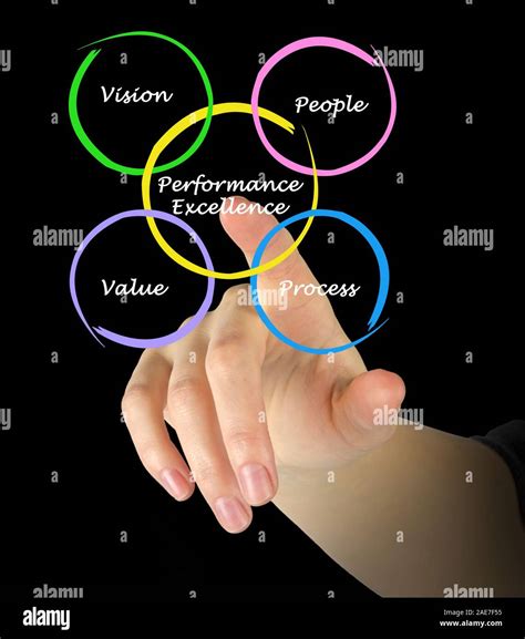 Diagram Of Performance Excellence Stock Photo Alamy