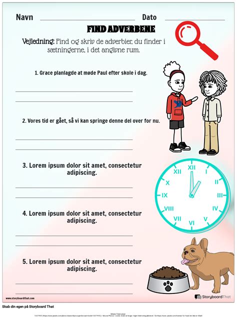 Find Adverb Arbejdsarket Storyboard Par Da Examples